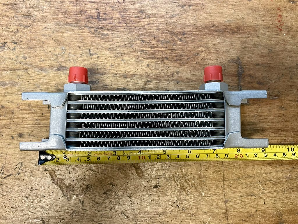 Serk Speed small oil radiator AN-06 universal oil cooler, silver color ...