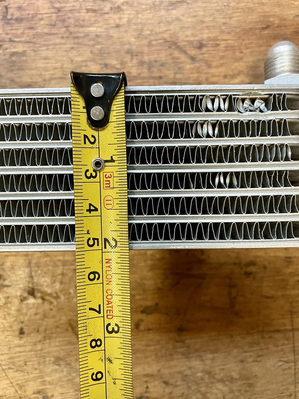 Serk Speed small oil radiator AN-06 universal oil cooler, silver color ...